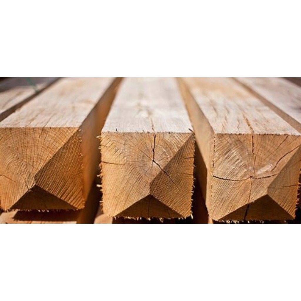 Pilastre pour barrière - en chêne avec tête diamant | La Plaine